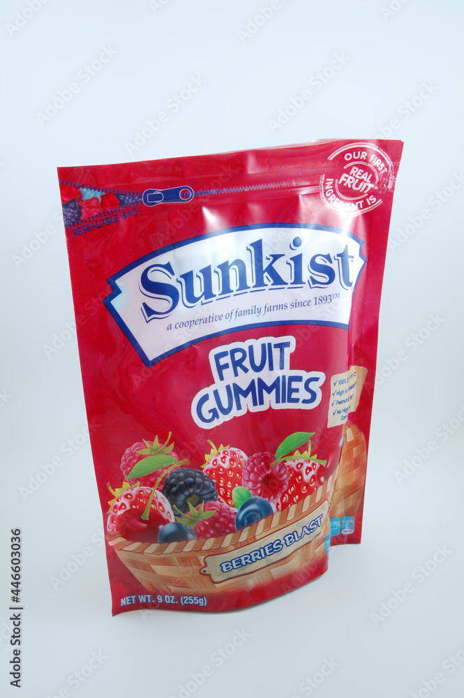Sunkist fruit gummies in Manila, Philippines Stock Photo | Adobe Stock