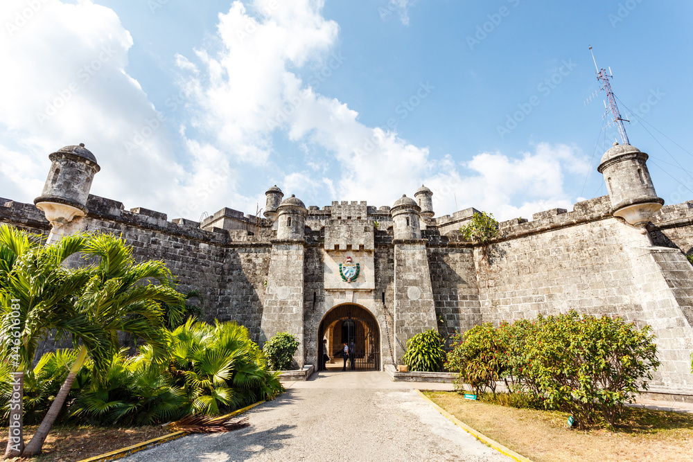 Exterior of the Castillo de la Real Fuerza fortress museum in Havana ...
