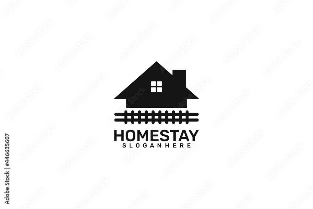 Simple Home Logo. Vector Design. Stock Vector | Adobe Stock