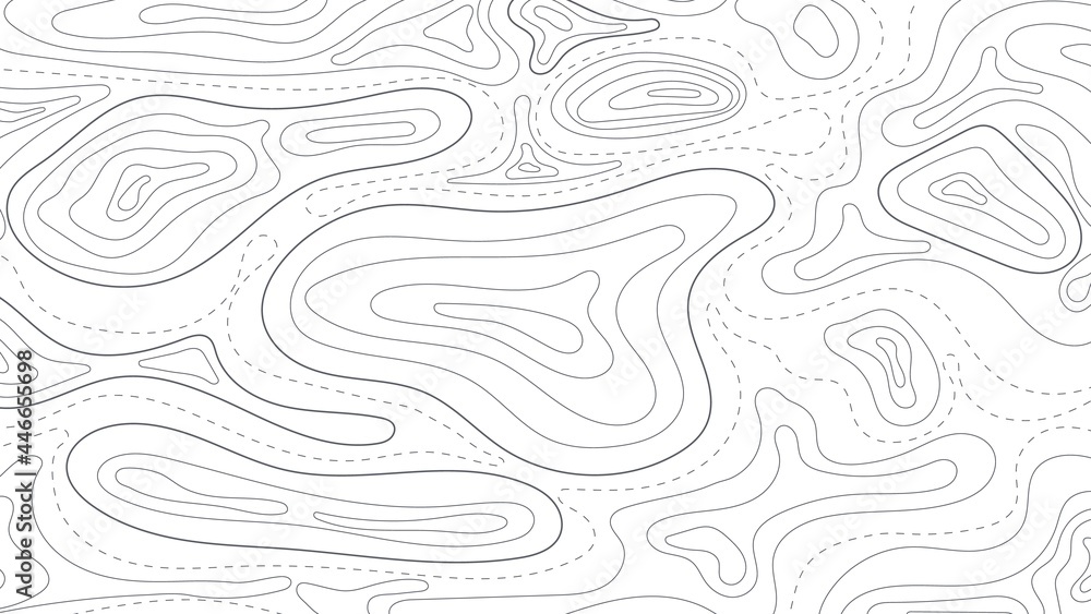Topographic map abstract background. Outline cartography landscape ...