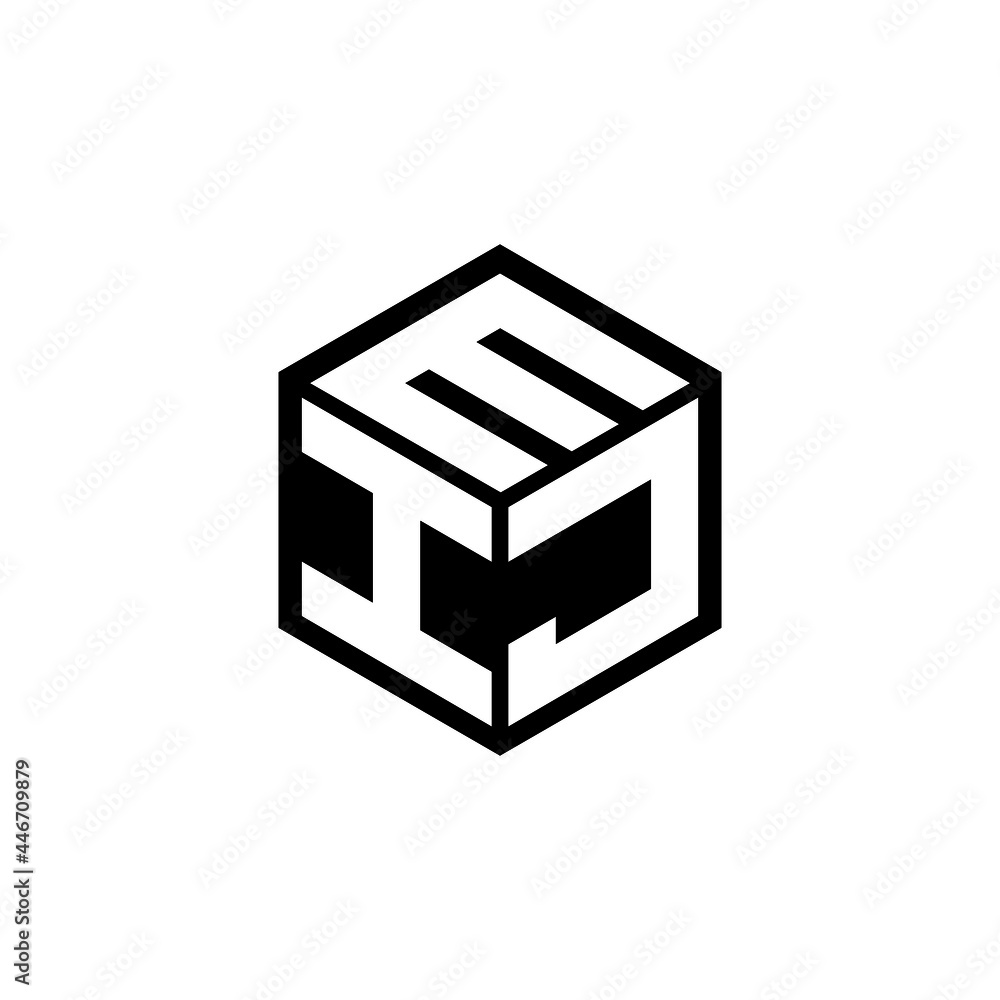 IJM letter logo design with white background in illustrator, vector ...