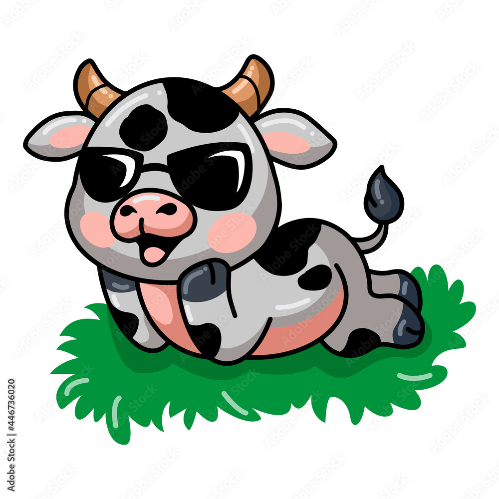 Cute Animated Baby Cow