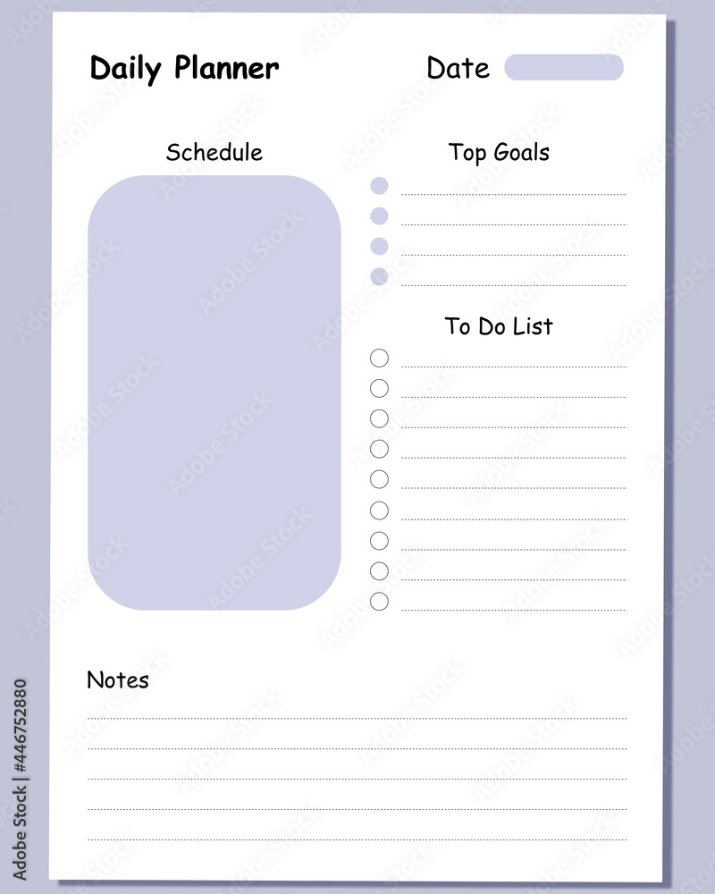 Modern collection of daily weekly monthly planner printable template ...