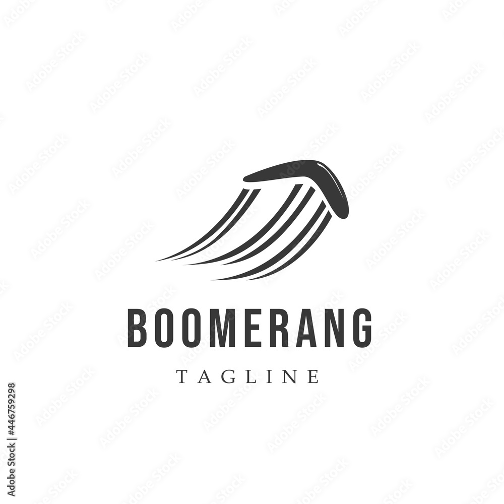 logo boomerang premium, for editable and modification exclusive logo ...