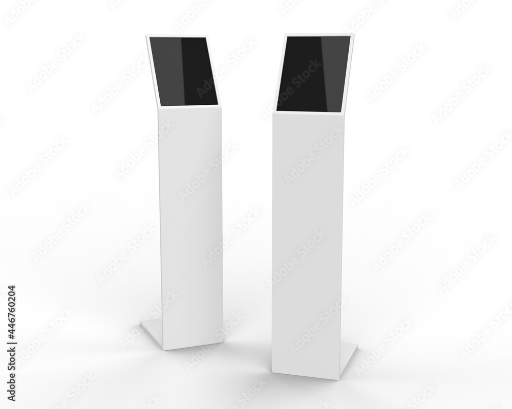 Acrylic information show electronic display floor stand for branding ...