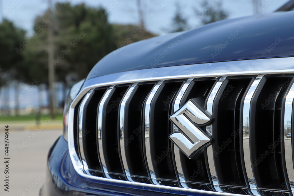 Suzuki SX4 S-Cross Hybrid is a subcompact crossover SUV. Stock Photo ...