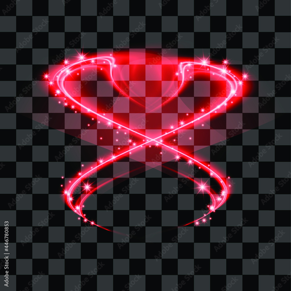 Red light effect special abstract line glow editable eps vector ...