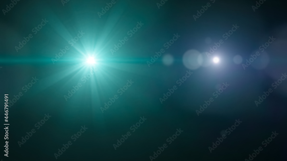 Optical Solar Light Lens Flare Effect Isolated On Black Background ...