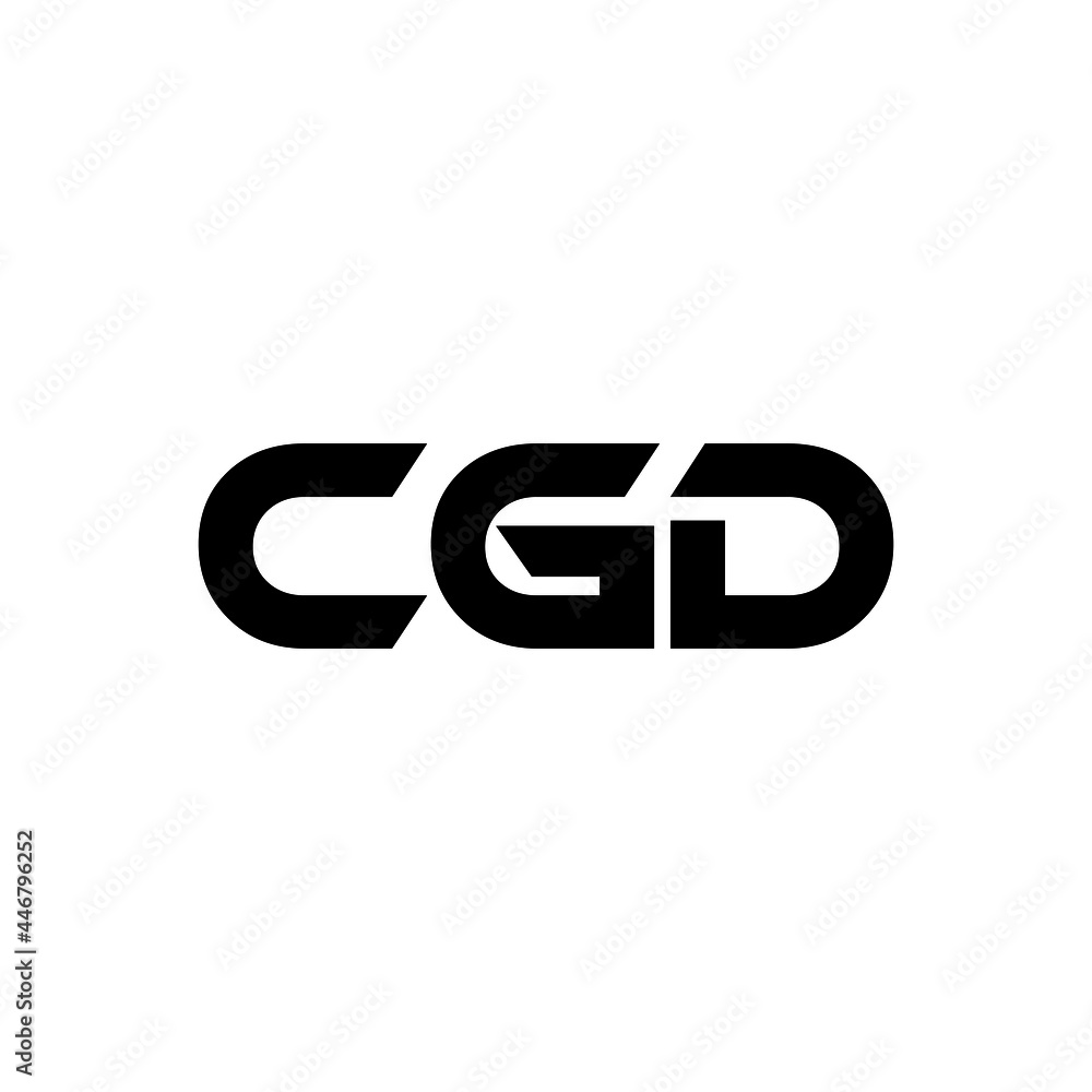 CGD letter logo design with white background in illustrator, vector ...