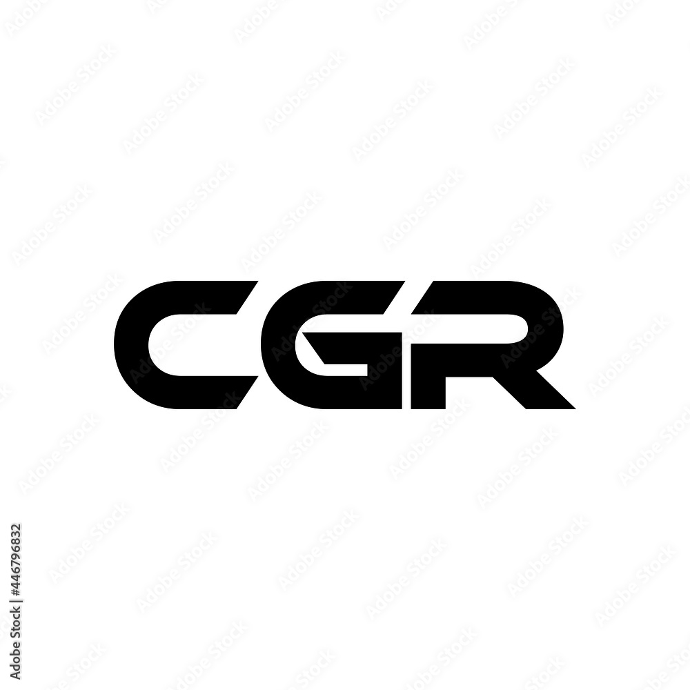 CGR letter logo design with white background in illustrator, vector ...