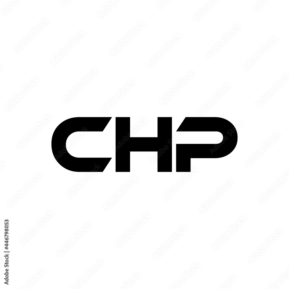 CHP letter logo design with white background in illustrator, vector ...