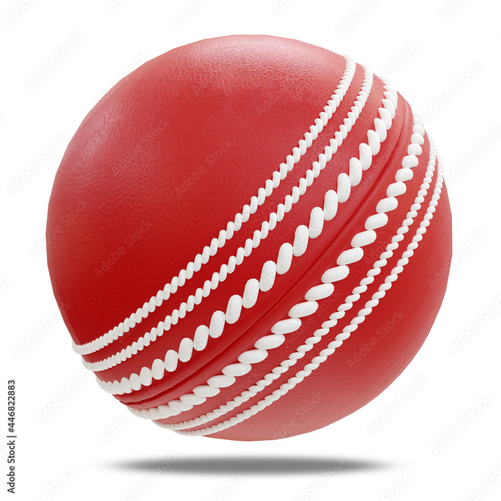 3d realistic Cricket Ball 3d rendering isolated Stock Illustration ...