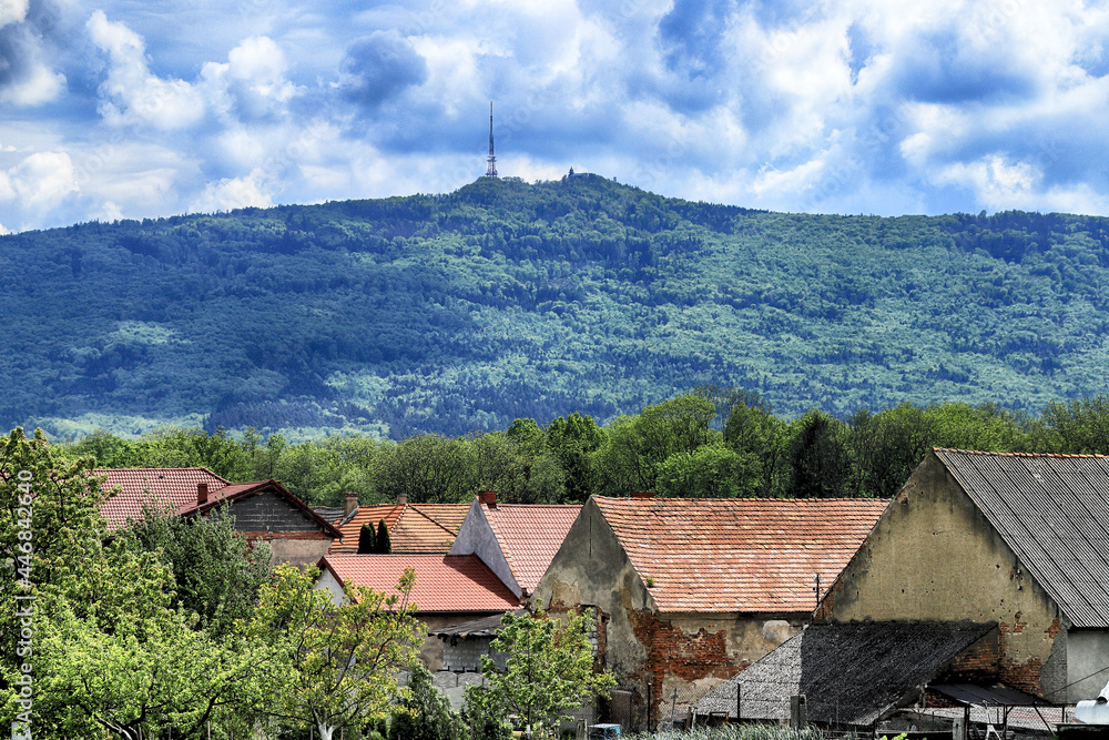 Sleza Landscape Park at the foot of the Sleza Mountain, in south ...