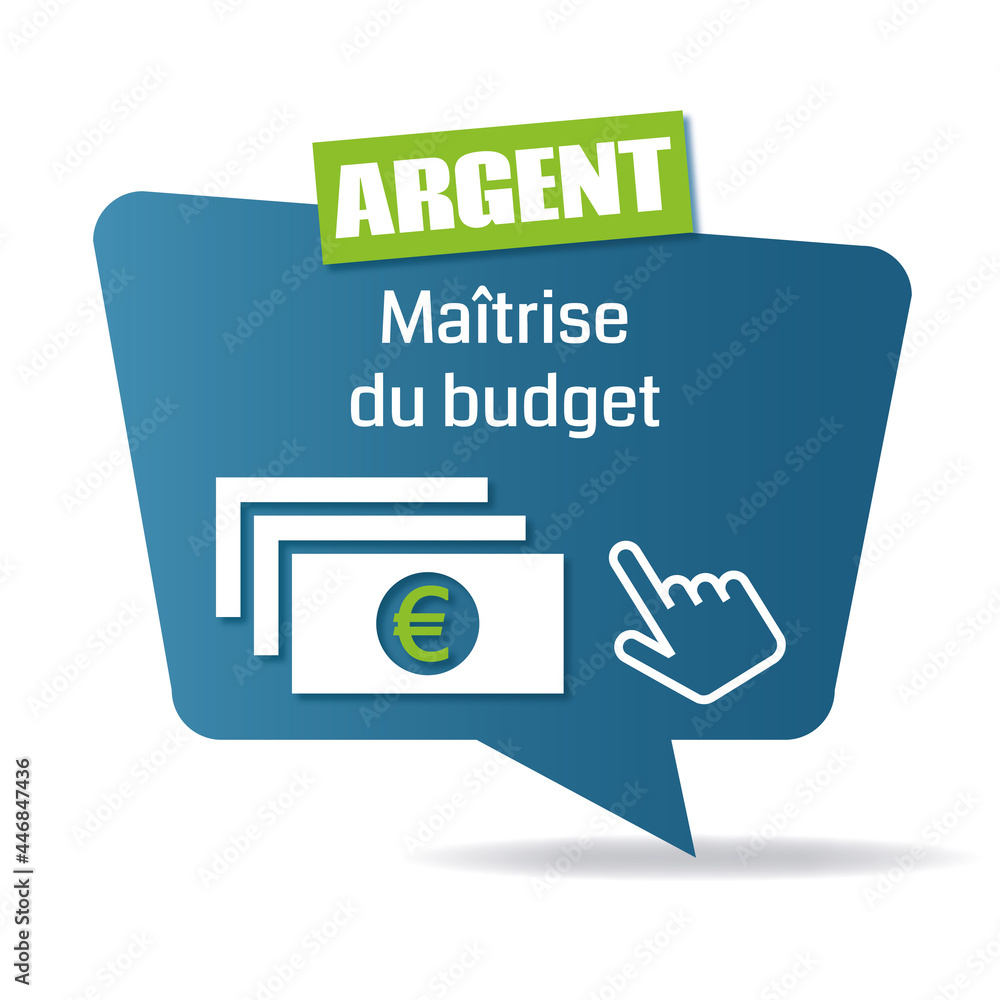 Logo maîtrise du budget. Stock Vector | Adobe Stock