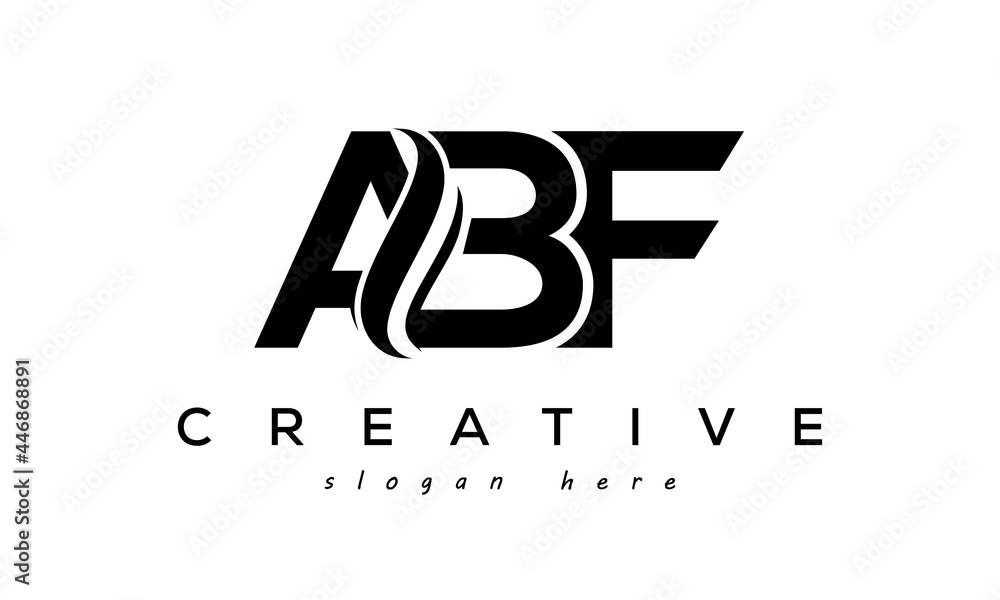 Letter ABF creative logo design vector Stock Vector | Adobe Stock
