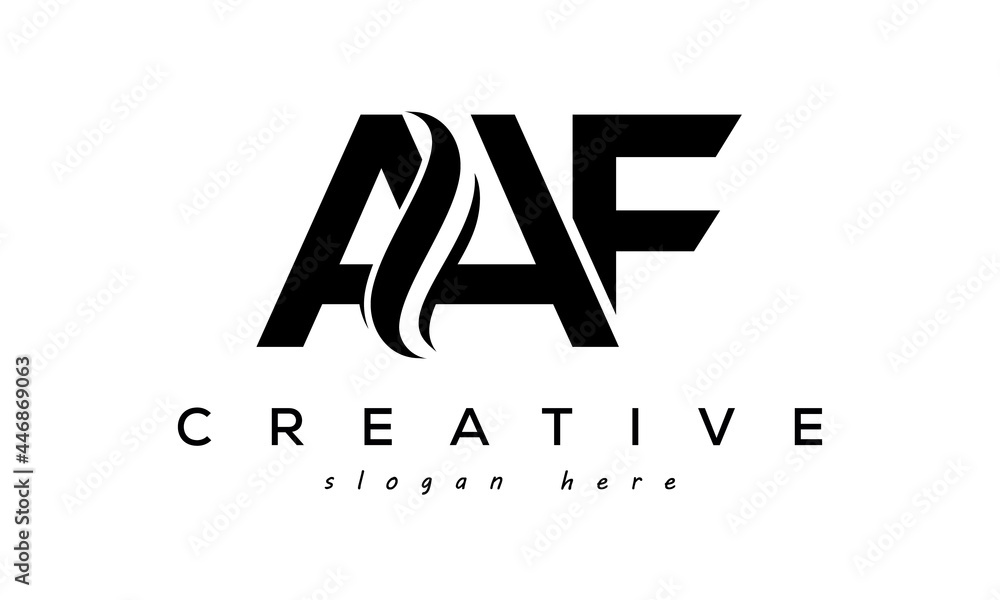 Letter AAF creative logo design vector Stock Vector | Adobe Stock