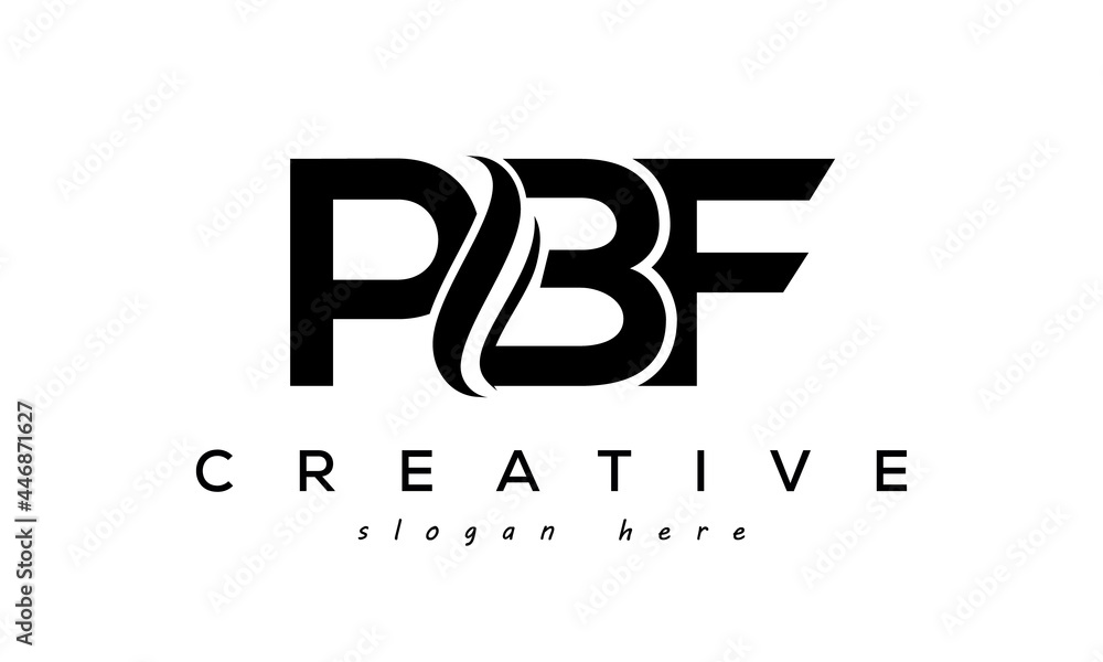 Letter PBF creative logo design vector Stock-Vektorgrafik | Adobe Stock