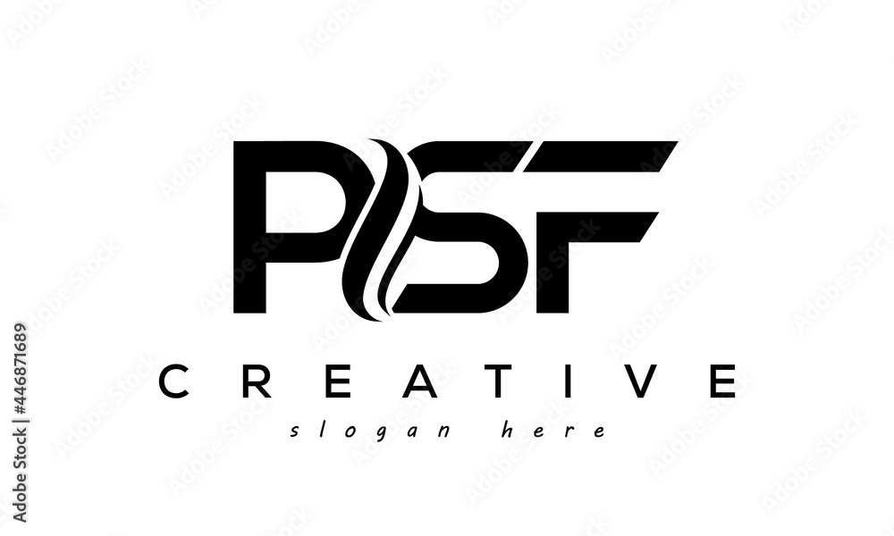 Letter PSF creative logo design vector Stock Vector | Adobe Stock