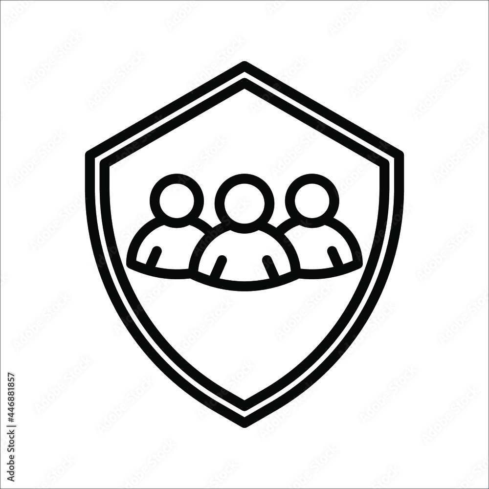 Employees Protection icon. An inclusive workplace. vector illustration ...