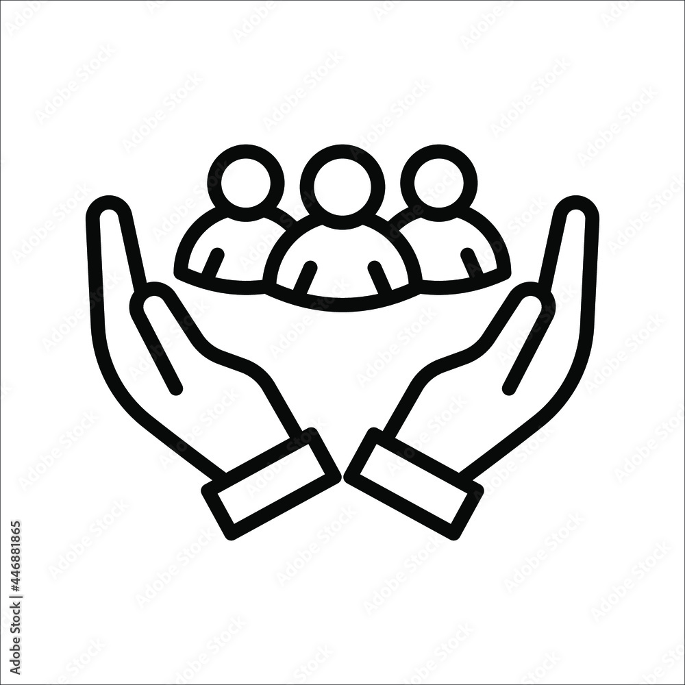 Employees Protection icon. An inclusive workplace. vector illustration ... Employees Protection icon. An inclusive workplace. vector illustration ...