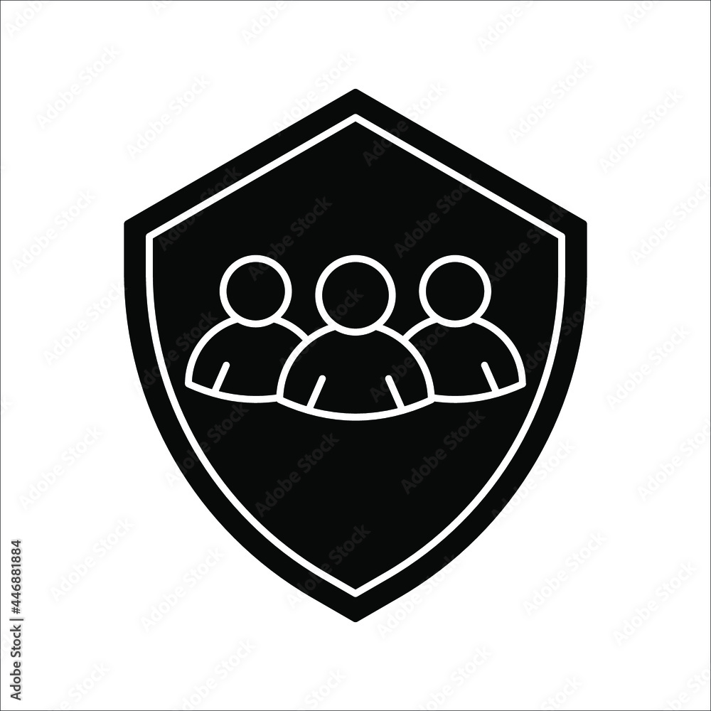 Employees Protection icon. An inclusive workplace. vector illustration ...