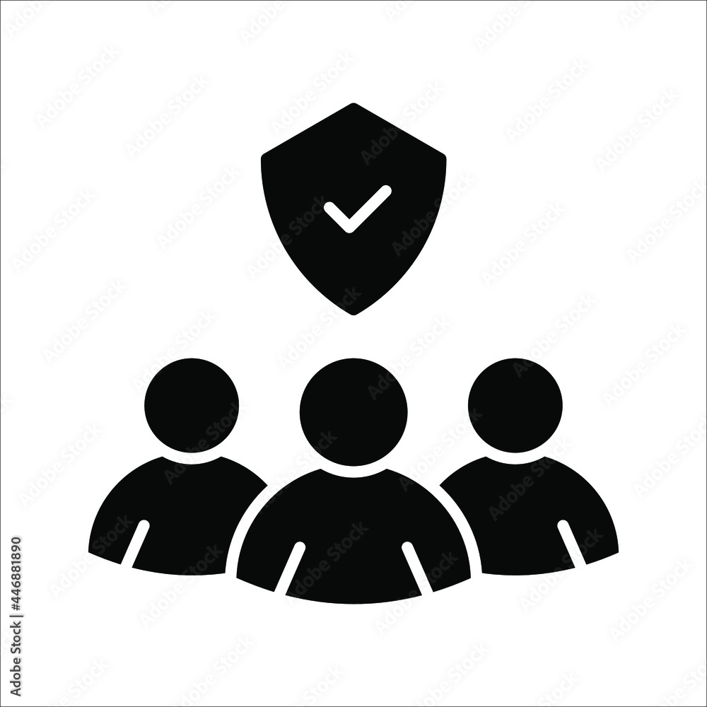 Employees Protection icon. An inclusive workplace. vector illustration ...