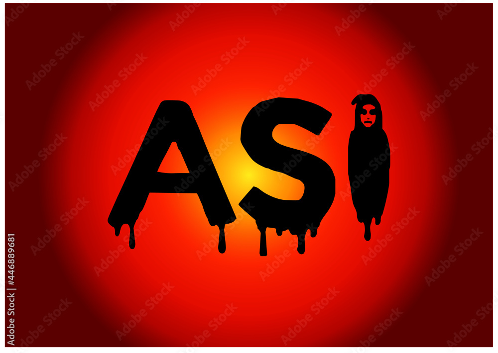 ASI Letter Logo and T shirt Design Template Stock Vector | Adobe Stock