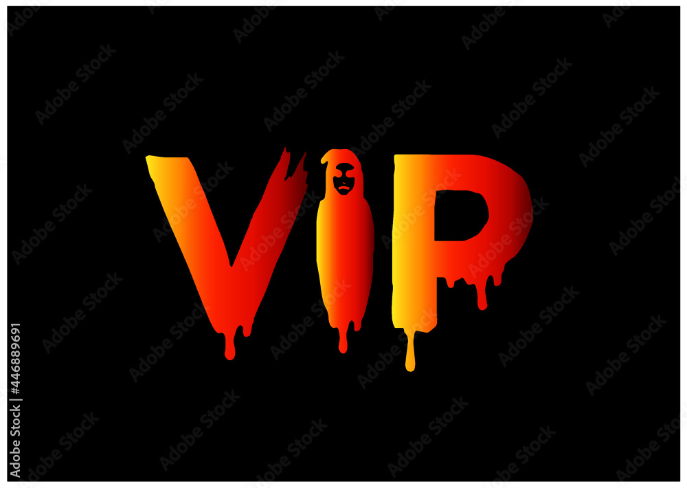VIP Letter Logo and T shirt Design Template Stock Vector | Adobe Stock