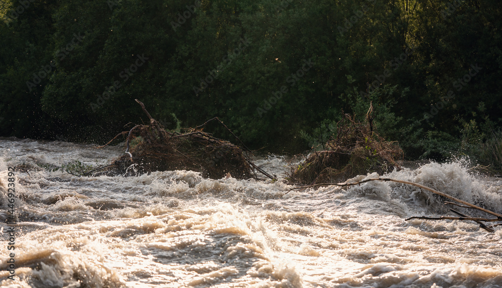 Dirty Flood Water