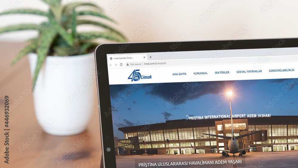 Istanbul, Turkey - July 2021: Illustrative Editorial screenshot of ...