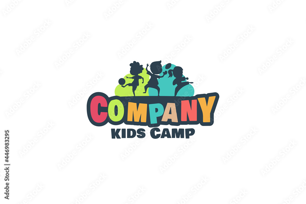 kids camp logo vector graphic for any busniness especially for ...