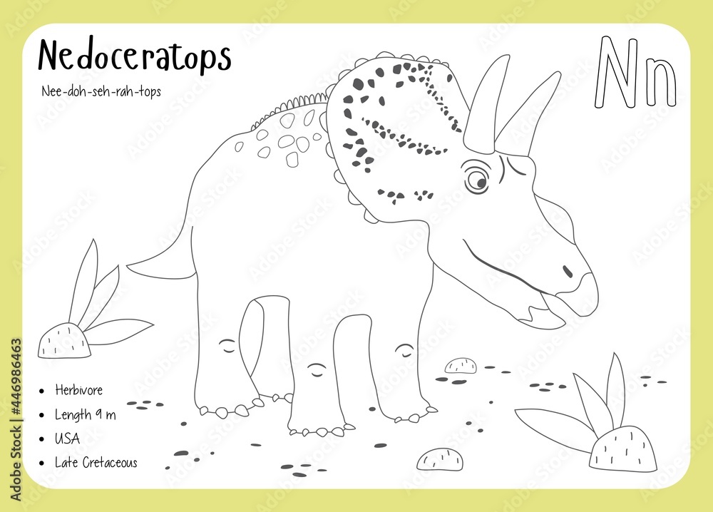 Coloring cards with dinosaurs and alphabet. Dinosaur Fact Cards ...