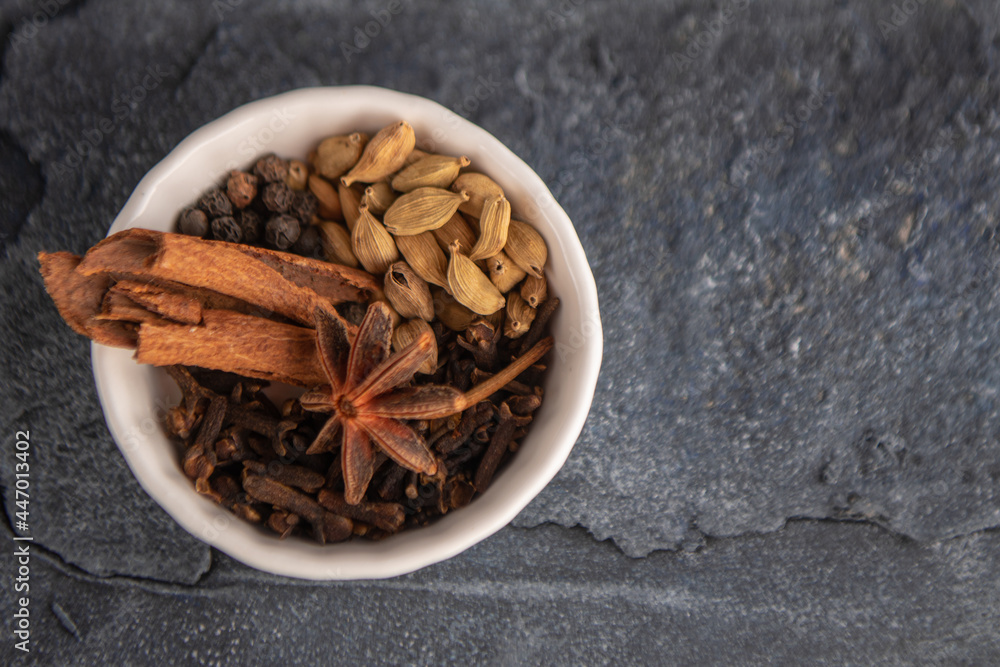Ingredientes del Té de la India Masala Chai Stock Photo | Adobe Stock