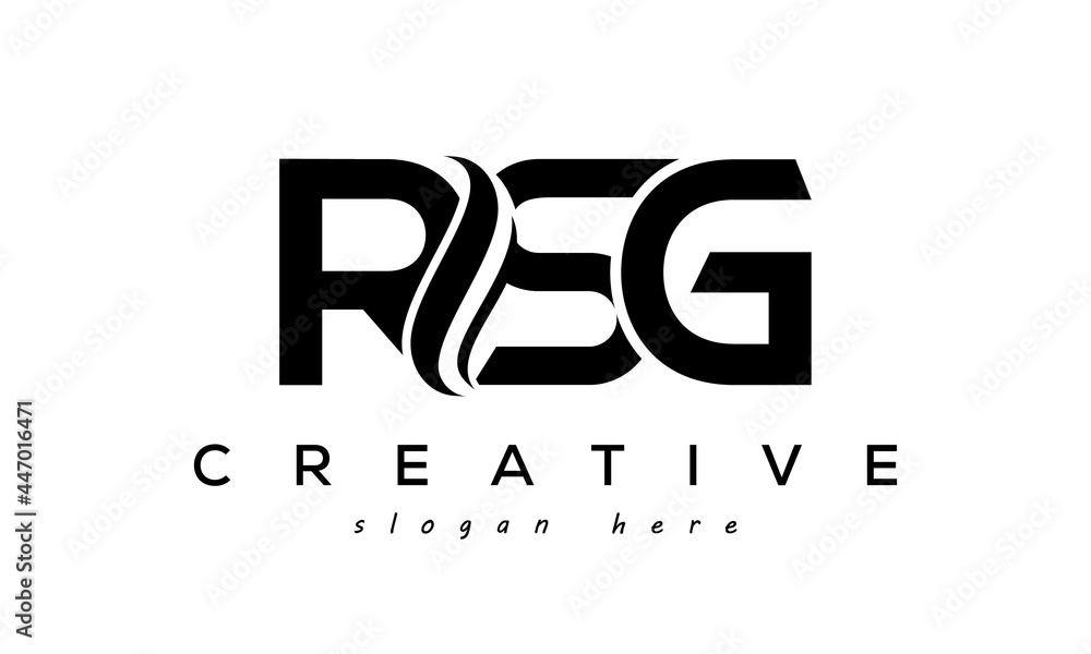 Letter RSG creative logo design vector Stock Vector | Adobe Stock