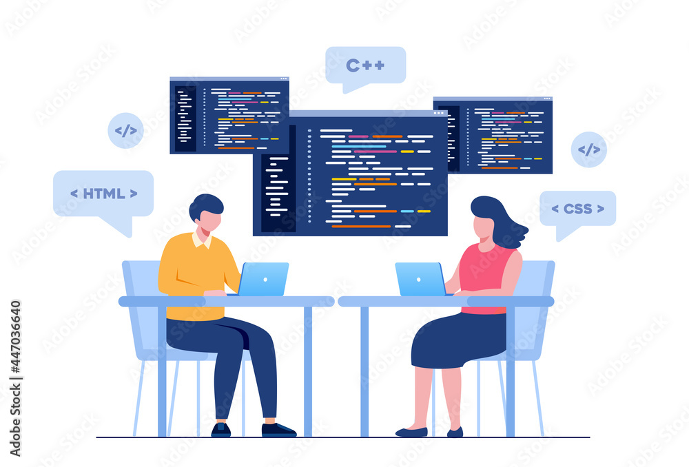 Web development. programming languages. css, html, it, ui. programmer ...