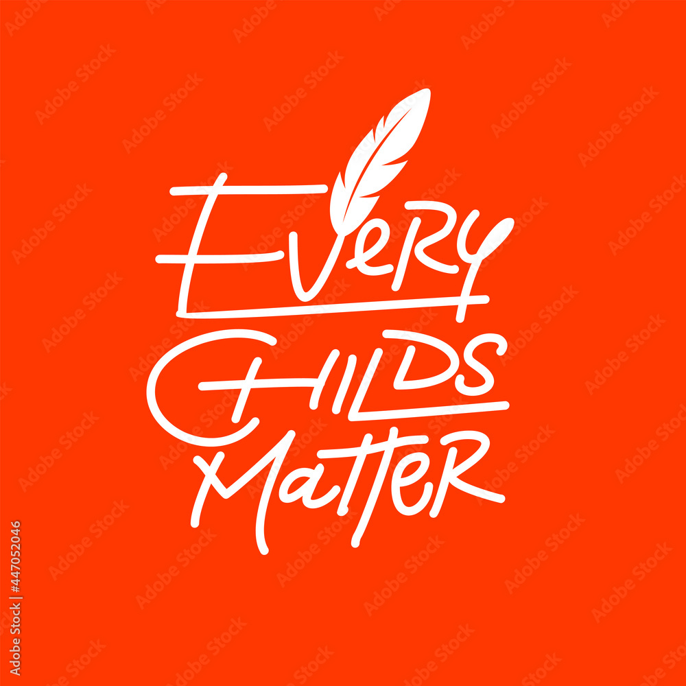 Every Child Matters Illustration Design. Vector Logo. Stock Vector ...