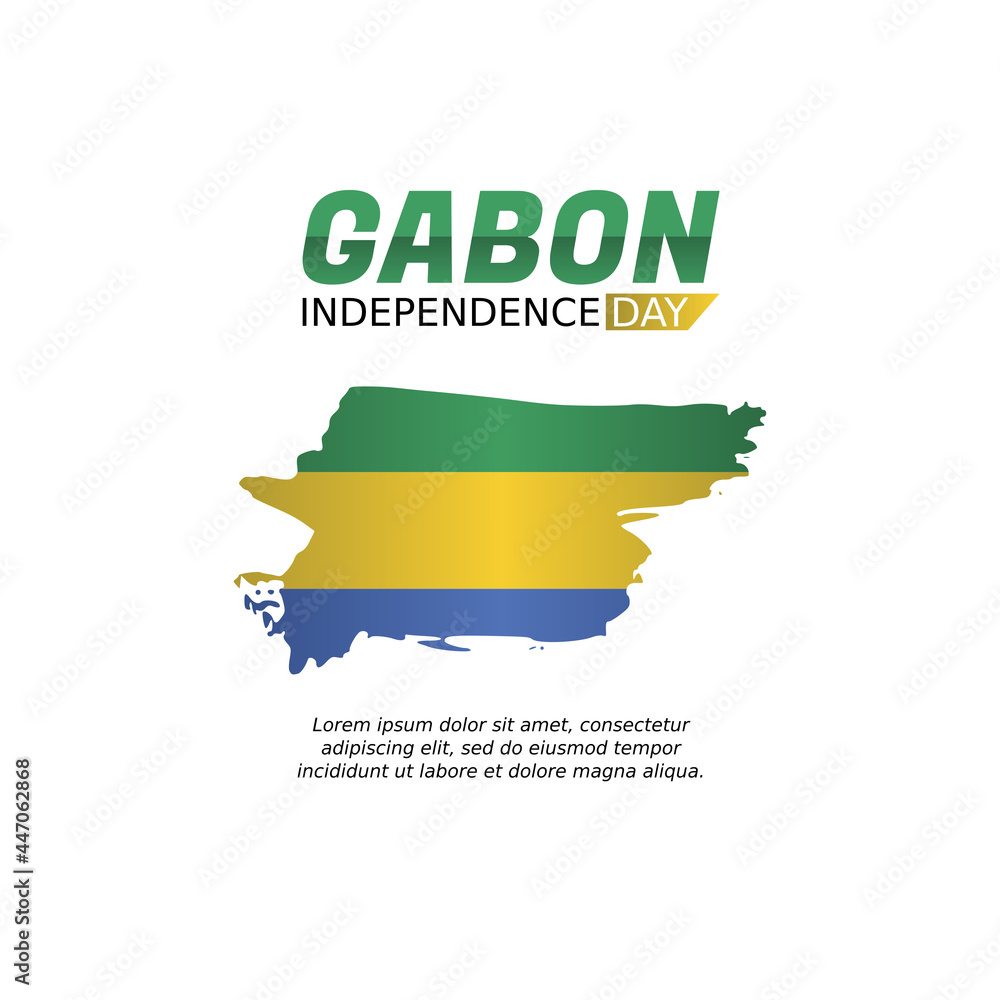 vector graphic of Gabon independence day good for Gabon independence ...