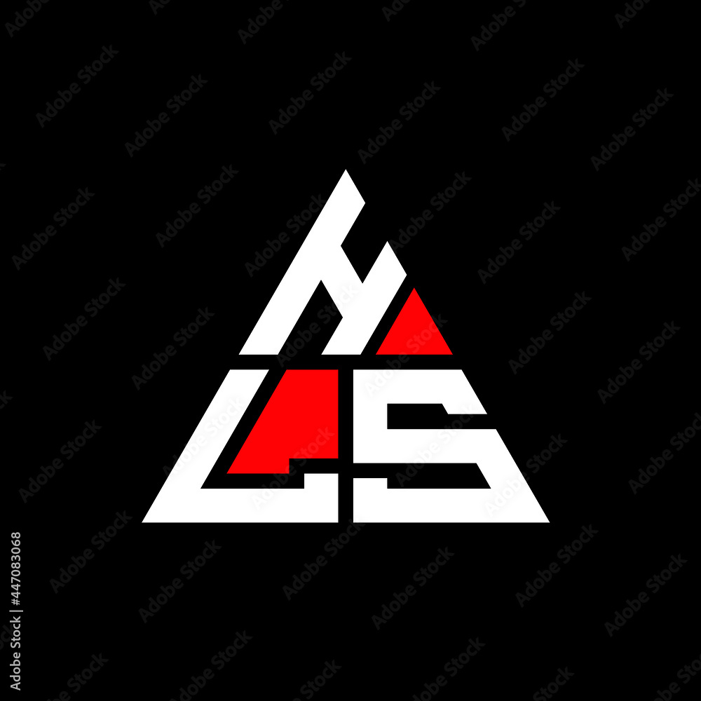 HLS triangle letter logo design with triangle shape. HLS triangle logo ...