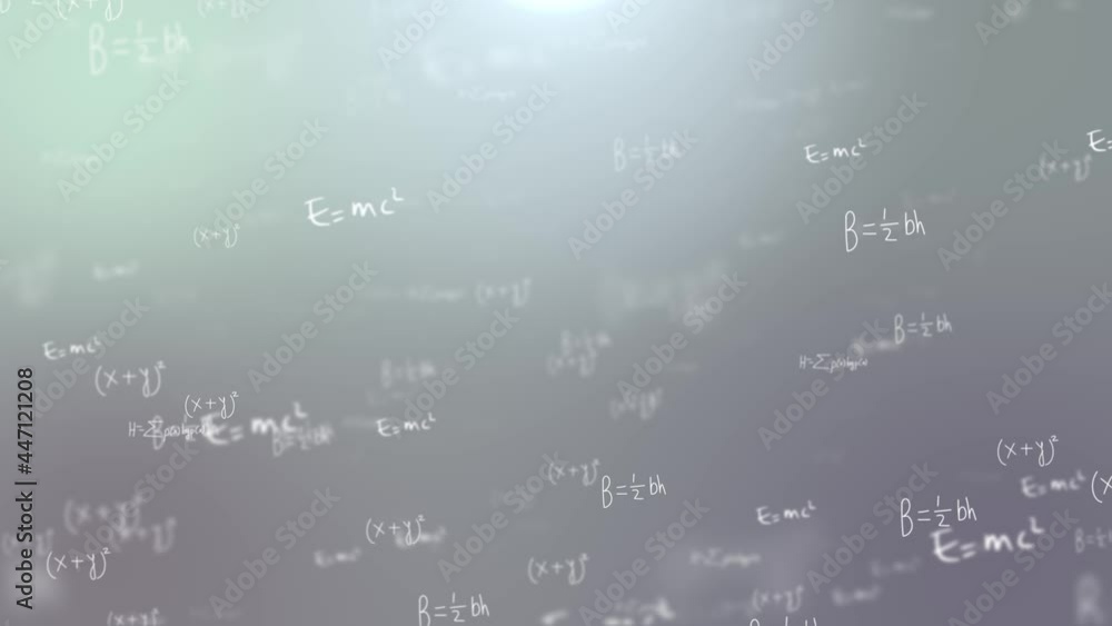 Vidéo Stock Abstract digital space Loop mathematics and physics formulas. Loop 4k Loop animation ...