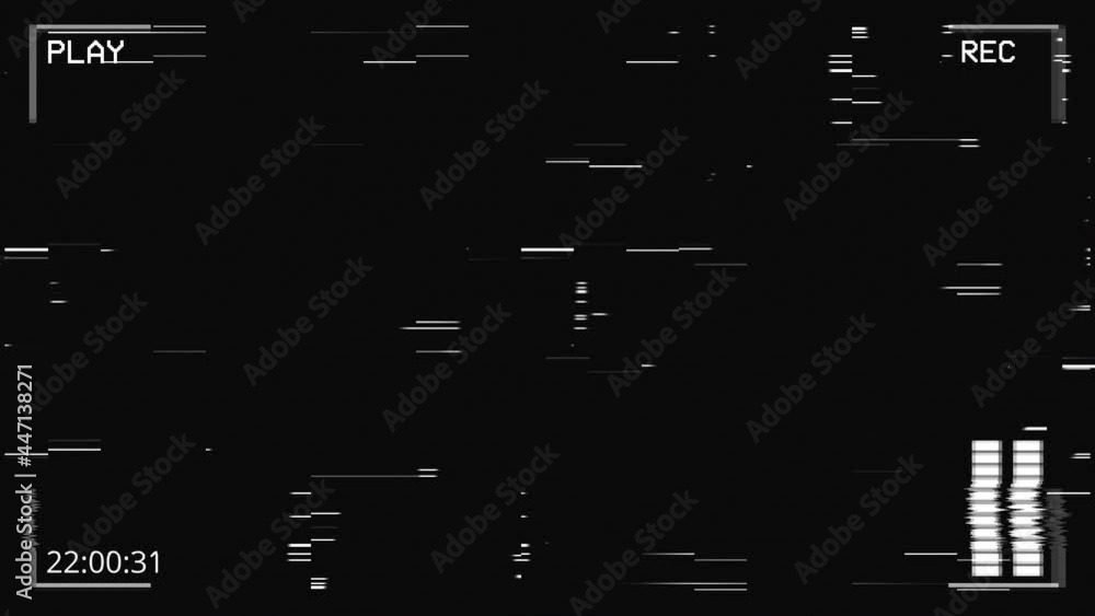 Glitch camera effect. Retro VHS background. Old video Loop Animation ...
