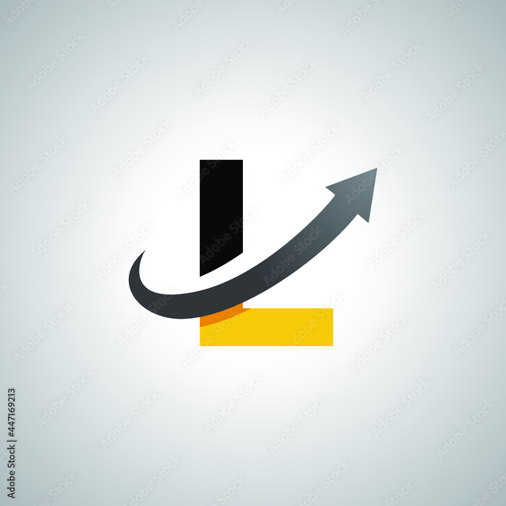 Arrow letter L logo design, creative letter mark suitable for company ...