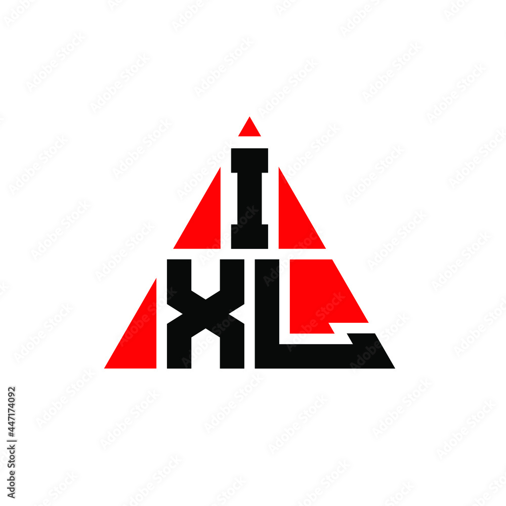 IXL triangle letter logo design with triangle shape. IXL triangle logo ...