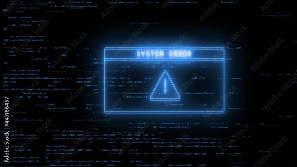 Vidéo Stock Digital Noise Glitch Effect Tv Screen Loop Animation Background. System Security ...