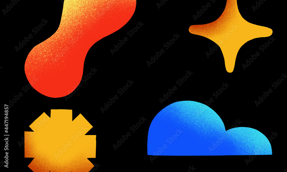 The brutalist shape background with spacious area for copy space ...