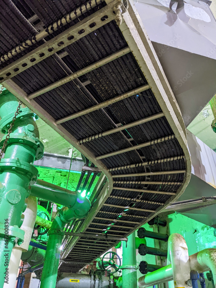 cable tray with electrical cable layout engineering Stock Photo | Adobe ...