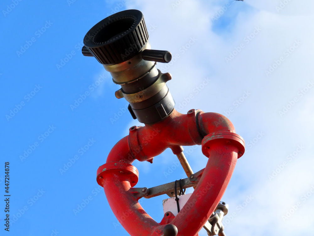 Fire hydrant station high pressure in oil and gas process platform ...