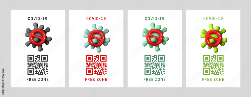 Covid Free zone is system for checking, monitoring and recording QR ...