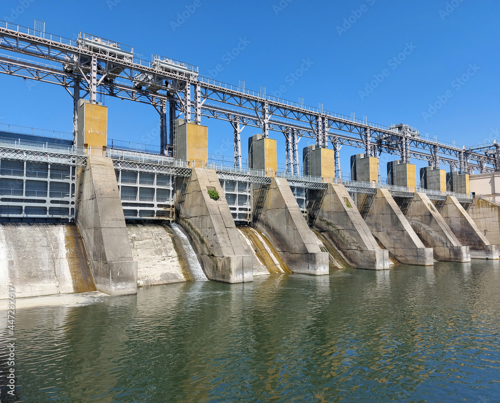 Hydropower Plant on the Nistru river in Dubasari (Dubossary), Moldova ...