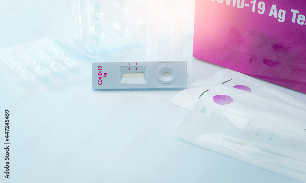 Covid 19 antigen self test for nasal swab. Antigen test kit for home ...
