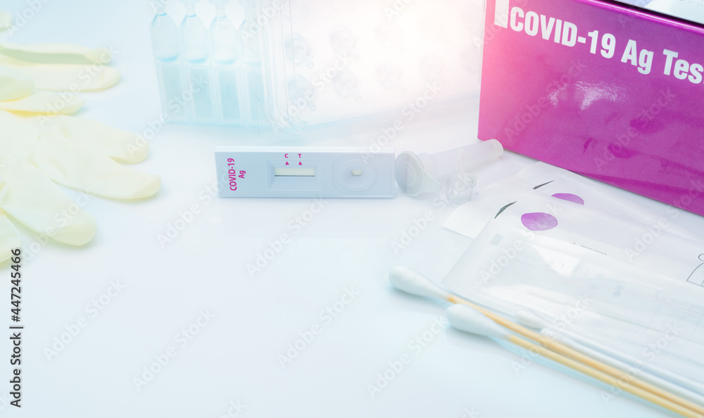 Covid 19 antigen self test for nasal swab. Antigen test kit for home ...